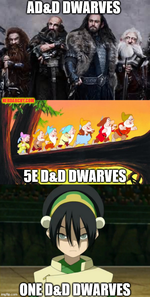 Dwarves throughout the the Editions – Nerdarchy