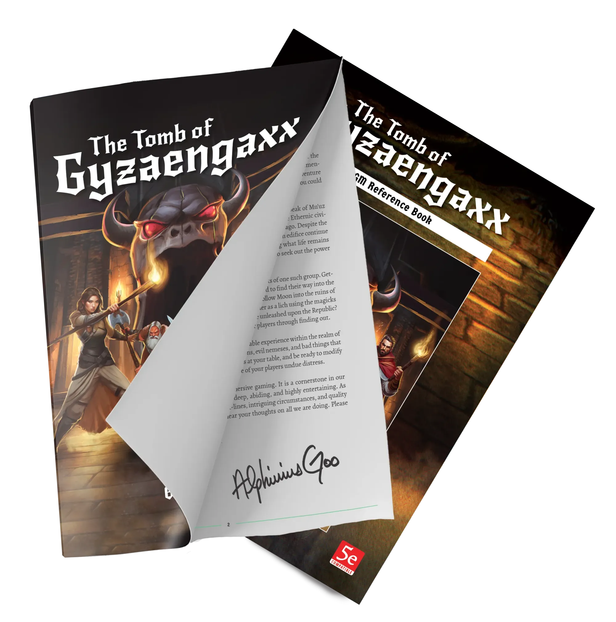 Tomb of Gyzaengaxx_adventure and GM book – Nerdarchy